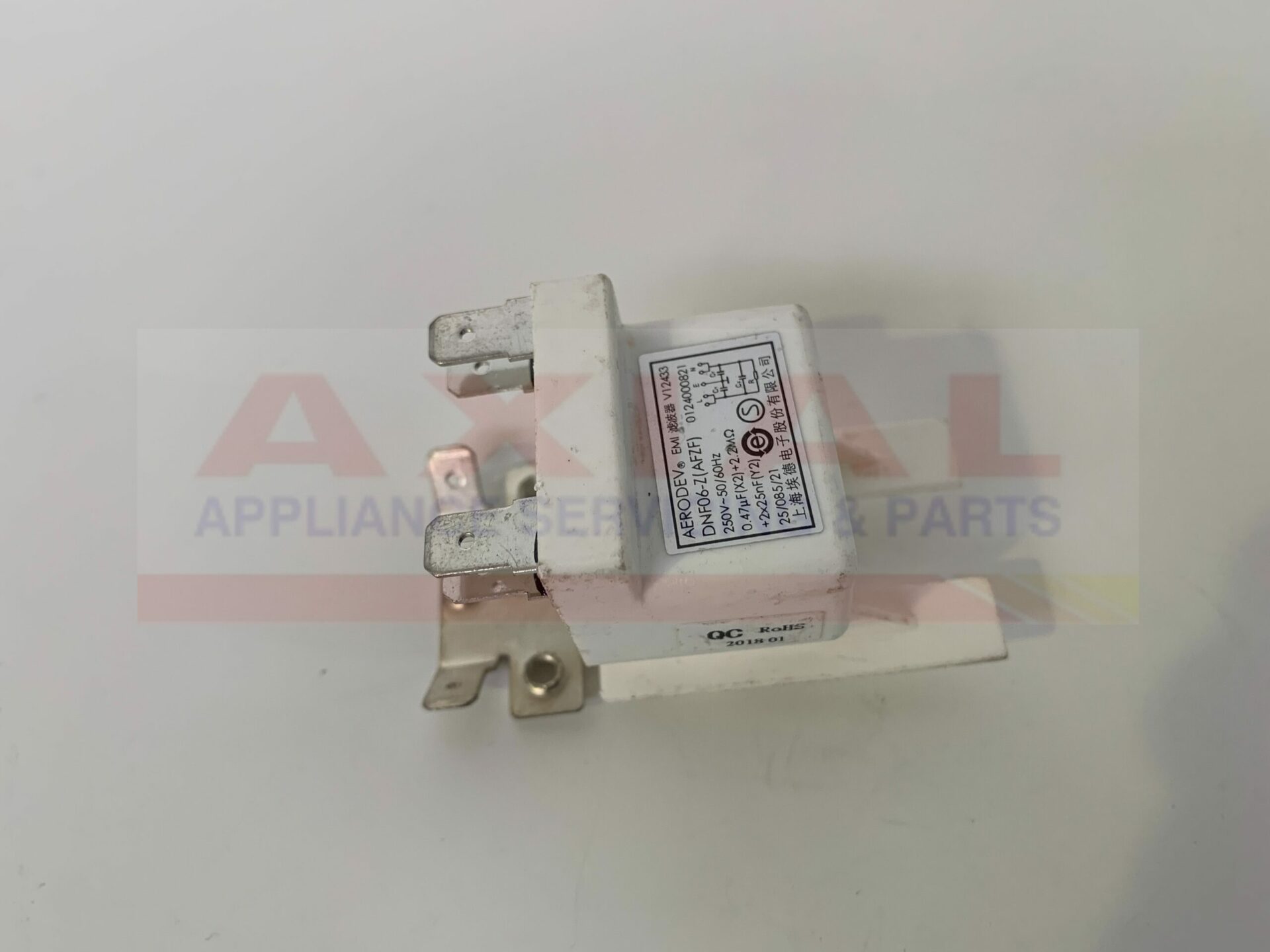 Fisher and Paykel Haier Dishwasher RFI Capacitor H0124000821